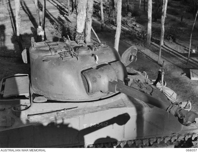 NORTH NERANG, QLD. 1944-06-11 TO 1944-07-18. TOP OF TURRET (TWIN ...