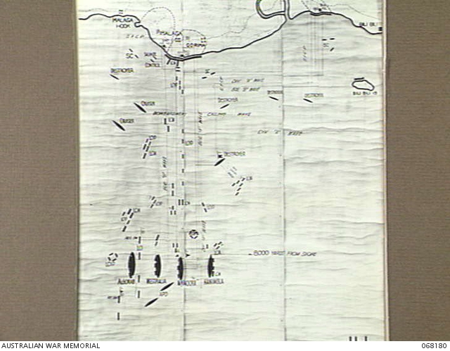 BARRINE, QUEENSLAND, AUSTRALIA. 1944-08-08. OPERATIONAL MAP GIVING ...