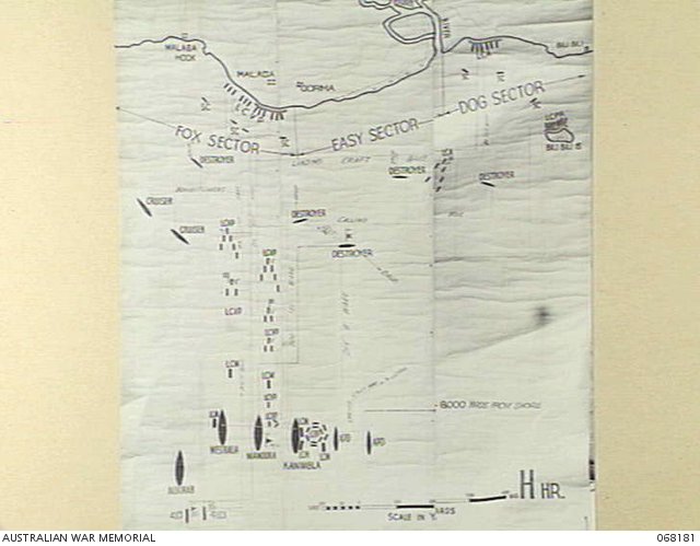 BARRINE, QUEENSLAND, AUSTRALIA. 1944-08-08. OPERATIONAL MAP GIVING ...