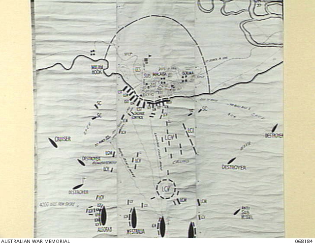 BARRINE, QUEENSLAND, AUSTRALIA. 1944-08-08. OPERATIONAL MAP GIVING ...