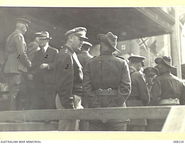 BRISBANE, QUEENSLAND, AUSTRALIA. 1944-08-08. PERSONALITIES AT THE ...
