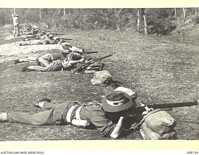 STRATHPINE, QUEENSLAND, AUSTRALIA. 1944-07-28. MEMBERS OF "D" COMPANY ...