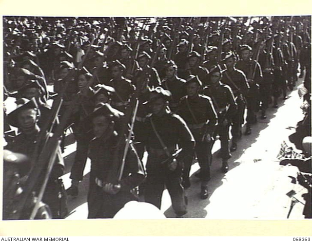 BRISBANE, QUEENSLAND, AUSTRALIA. 1944-08-08. PERSONNEL OF "A" COMPANY ...