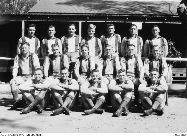 Members of the 2/11th Infantry Battalion Grand Final team, runners up ...