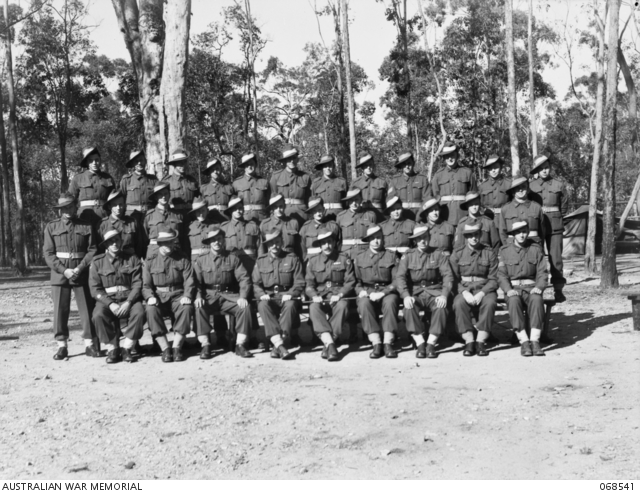 STRATHPINE, QLD. 1944-08-21. BATTALION HEADQUARTERS PERSONNEL OF THE 2 ...