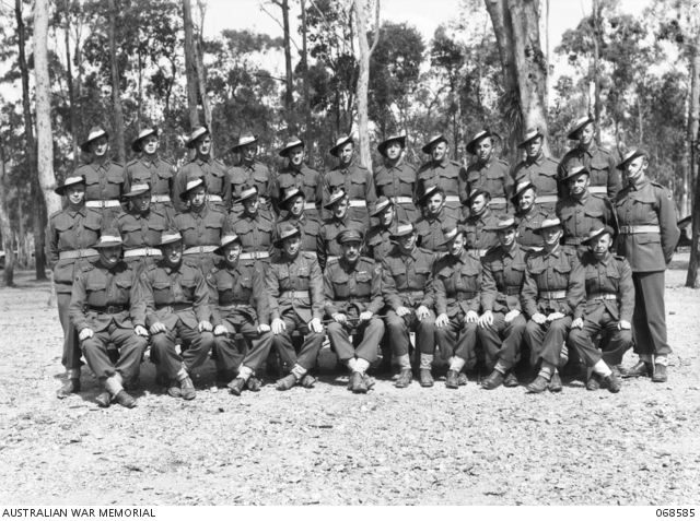 STRATHPINE, QLD. 1944-08-21. MEMBERS OF THE 2/33RD INFANTRY BATTALION ...