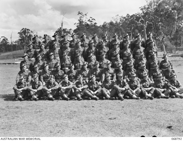 STRATHPINE, QLD. 1944-08-24. GROUP PORTRAIT OF WARRANT OFFICERS AND ...