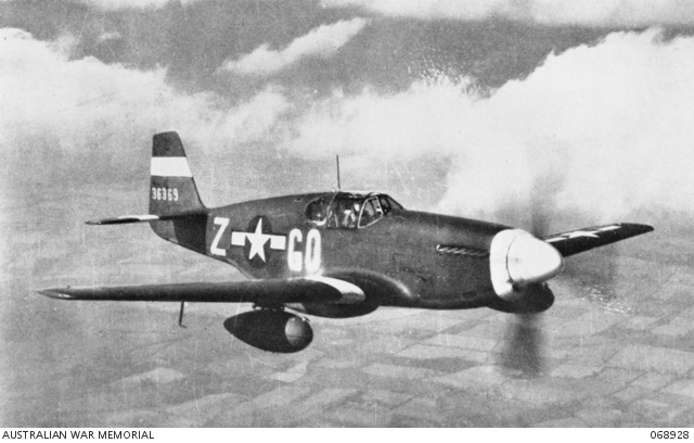 AIRCRAFT RECOGNITION, SYDNEY, NSW. 1944. "MUSTANG", LONG RANGE FIGHTER ...