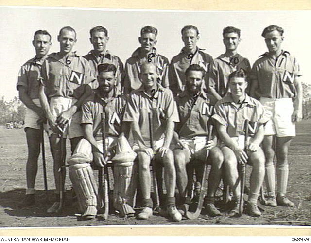 Group portrait of the Royal Australian Navy team from HMAS Melville ...