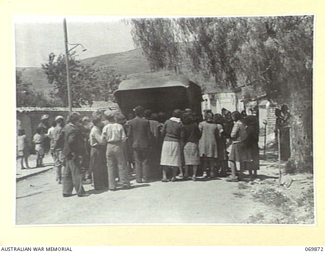 ARGOS, GREECE. 1941-04. CASUALTIES FROM A GERMAN AIR ATTACK BEING ...