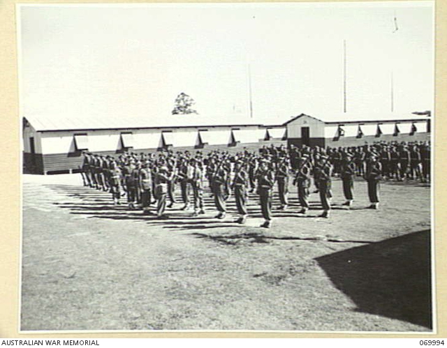 KALINGA, QUEENSLAND, AUSTRALIA. 1945-07. COMMANDING OFFICERS INSPECTION ...