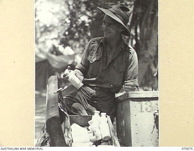 WX9409 Lieutenant Ronald Archibald James Hall of the 9th Division ...