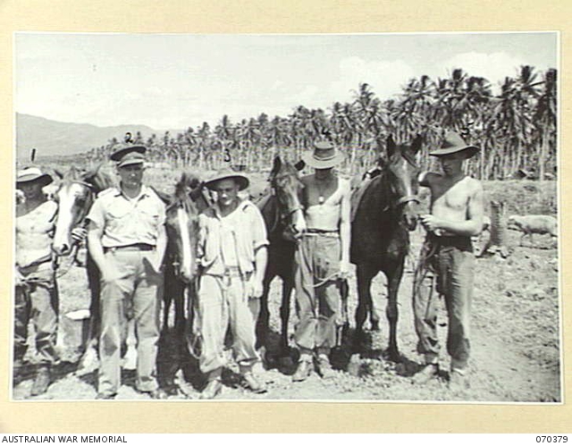 Members of No 1 Platoon, 2/1st Field Butchery Company at the Unit ...