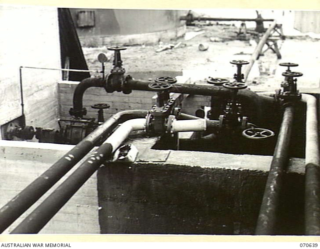 A distribution control point situated near tank “A”, showing pipelines ...