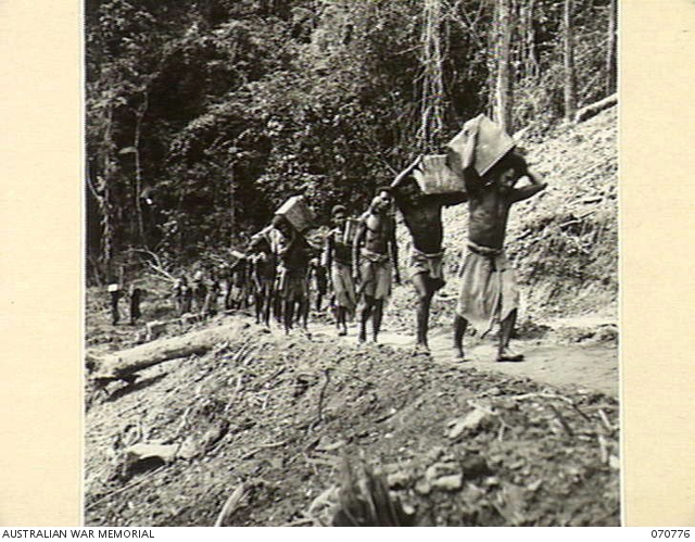 WAMPIT, NEW GUINEA. 1944-03-02. PAPUAN NATIVE BOYS ABOUT 70 MILES FROM ...
