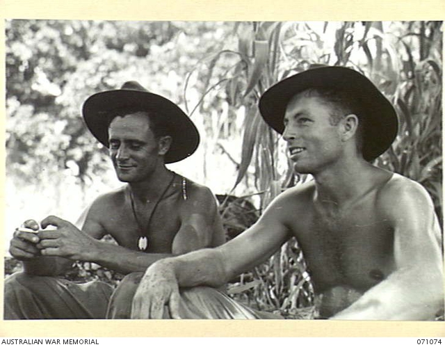 FINISTERRE RANGES, NEW GUINEA. 1944-03-15. NX67491 SAPPER W. ABBOTT ...