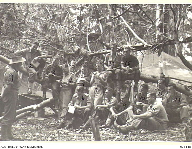 FORTIFICATION POINT, NEW GUINEA, 1944-03-15. OFFICER COMMANDING 32ND ...