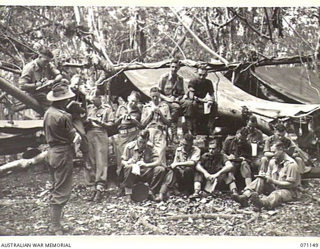 FORTIFICATION POINT, NEW GUINEA, 1944-03-15. OFFICER COMMANDING 32ND ...