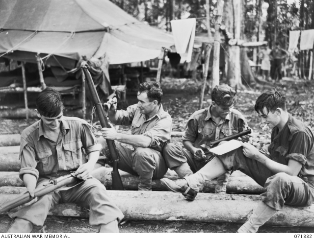 WAREO, NEW GUINEA, 1944-03-20. MEMBERS OF THE 29/46TH INFANTRY ...