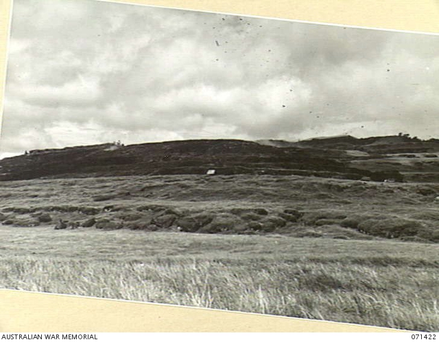 FORTIFICATION POINT, NEW GUINEA. 1944-03-21. THE ROCKY TYPE OF COUNTRY ...
