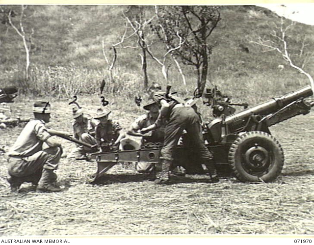 MASAWENG RIVER, NEW GUINEA. 1944-03-31. MEMBERS OF E TROOP, 64TH ...