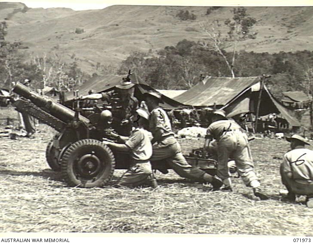 MASAWENG RIVER, NEW GUINEA. 1944-03-31. MEMBERS OF E TROOP, 64TH ...
