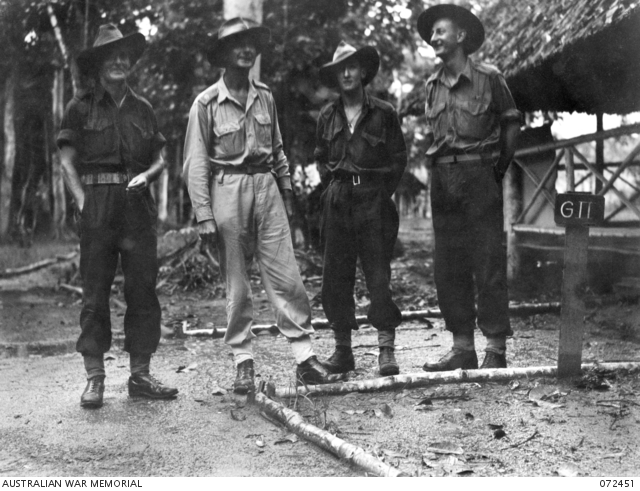 BUNA, NEW GUINEA. 1944-04-18. THE STAFF OF G BRANCH, HQ BUNA BASE SUB ...