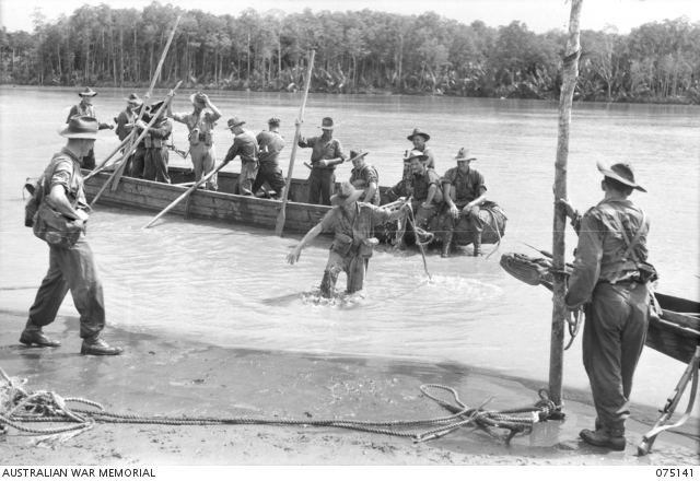 HANSA BAY-BOGIA HARBOUR, NEW GUINEA. 1944-08-09. TROOPS OF NO. 13 ...