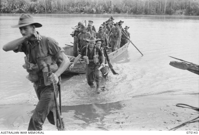 HANSA BAY-BOGIA HARBOUR, NEW GUINEA. 1944-08-09. TROOPS OF NO. 13 ...