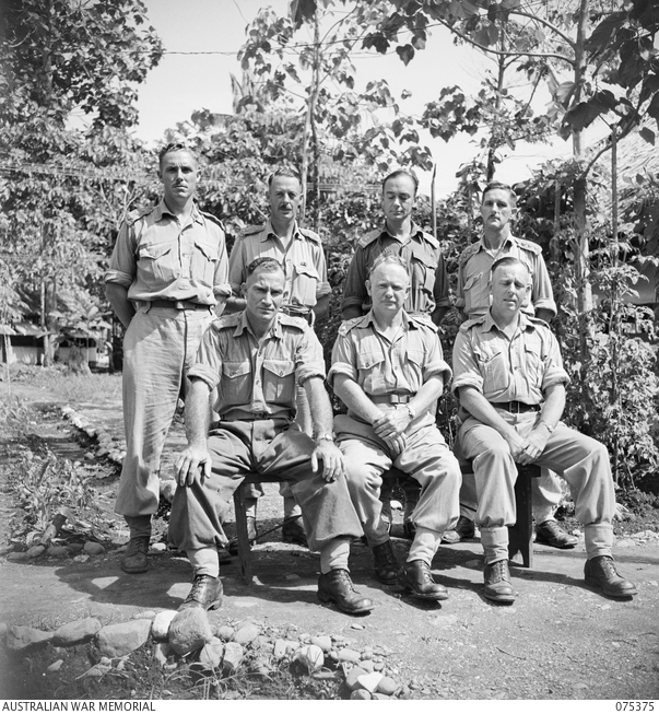 LAE, NEW GUINEA. 1944-08-19. OFFICERS OF THE SUPPLY AND TRANSPORT ...