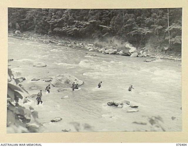 BUSU RIVER, NEW GUINEA. 1944-10-07. PERSONNEL OF THE 2/8 CAVALRY ...