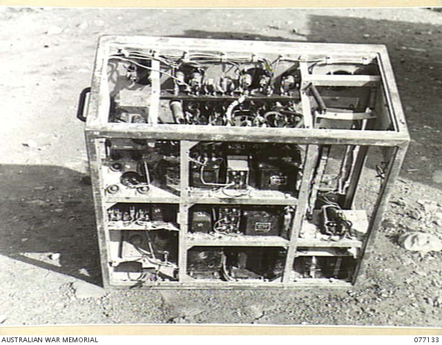 LAE AREA, NEW GUINEA. 1944-11-27. A CAPTURED JAPANESE RADIO ...