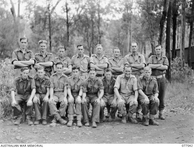 RAVENSHOE, QLD. 1944-12-16. MEMBERS OF THE HEADQUARTERS, 9TH DIVISION ...