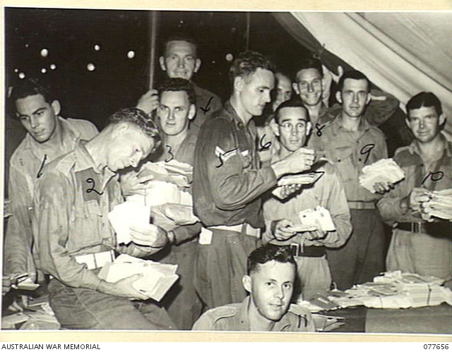 JACQUINOT BAY, NEW BRITAIN. 1944-12-19. PERSONNEL OF THE CAMP STAFF ...