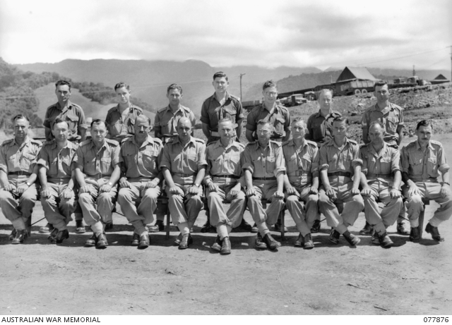 HOLLANDIA, DUTCH NEW GUINEA. 1944-12-18. GROUP PORTRAIT OF PERSONNEL OF ...
