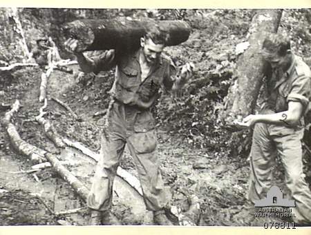 MALIN, NEW GUINEA. 1945-01-25. TX9141 LANCE CORPORAL L.J. HAIGH (1) AND ...