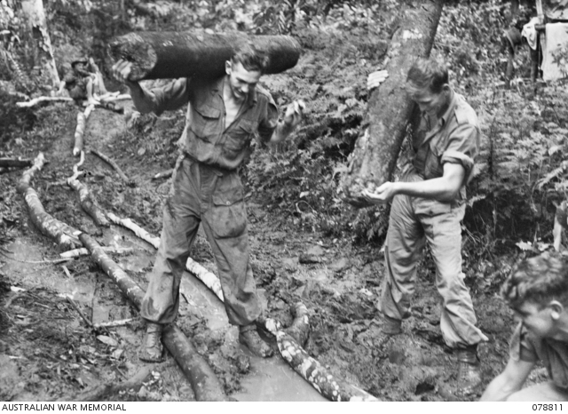 MALIN, NEW GUINEA. 1945-01-25. TX9141 LANCE CORPORAL L.J. HAIGH (1) AND ...