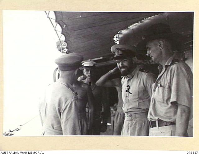 AITAPE, NEW GUINEA. 1945-02-28. VX17 MAJOR- GENERAL J.E.S. STEVENS, DSO ...