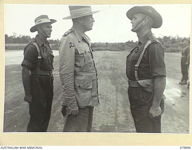 AITAPE, NEW GUINEA. 1945-03-23. LORD WAKEHURST, KCMG, GOVERNOR OF NEW ...