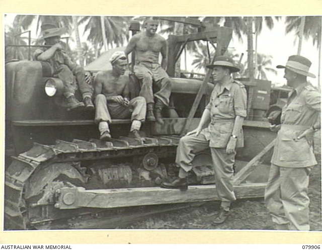 AITAPE, NEW GUINEA. 1945-03-23. LORD WAKEHURST, KCMG, GOVERNOR OF NEW ...