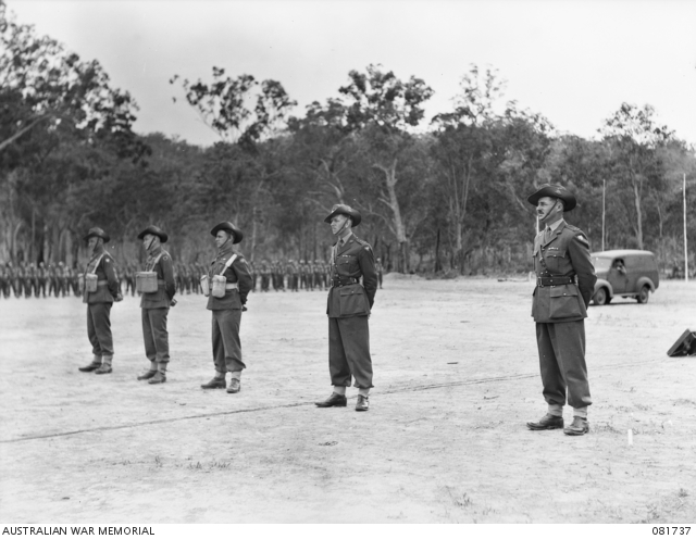 Recipients of five awards presented by Major General G F Wootten ...