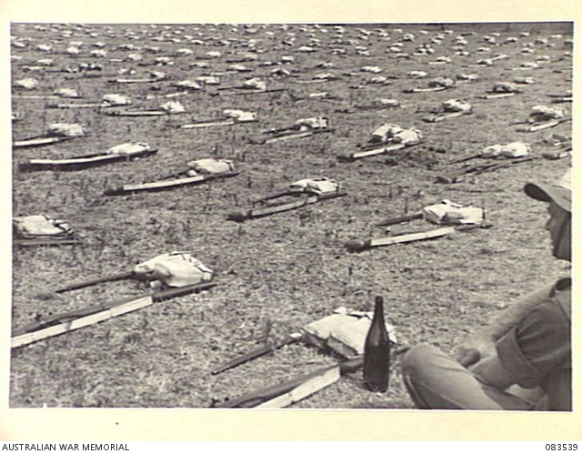 KAIRI, QLD. 1944-11-23. A 2/9 INFANTRY BATTALION PICQUET, WITH HIS ...