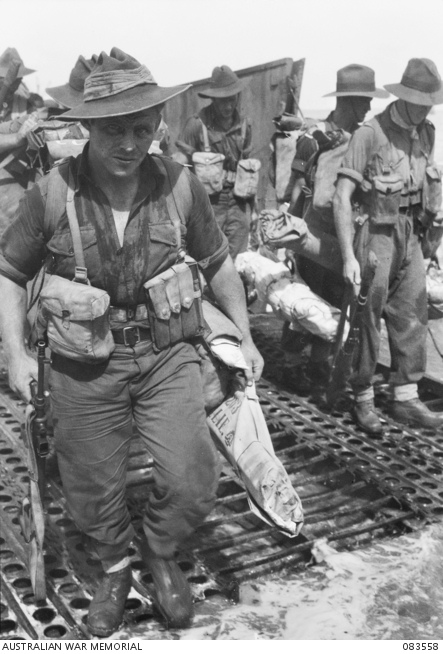 AITAPE BEACH, NEW GUINEA. 1944-11-26. CORPORAL M. GILL, SECTION LEADER ...