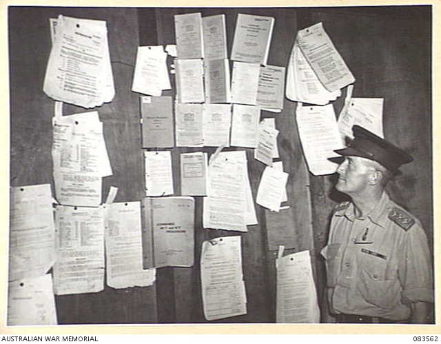 MAREEBA, QLD. 1944-11-28. CAPTAIN J.H. LOVE, 25 LINES OF COMMUNICATION ...