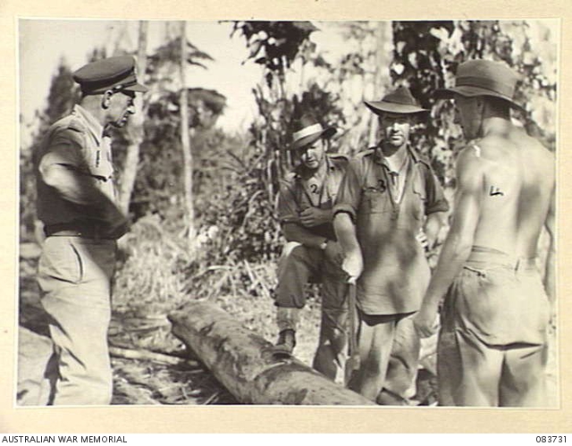 AITAPE, NEW GUINEA. 1944-11-23. MAJOR- GENERAL J E S STEVENS, COMMANDER ...