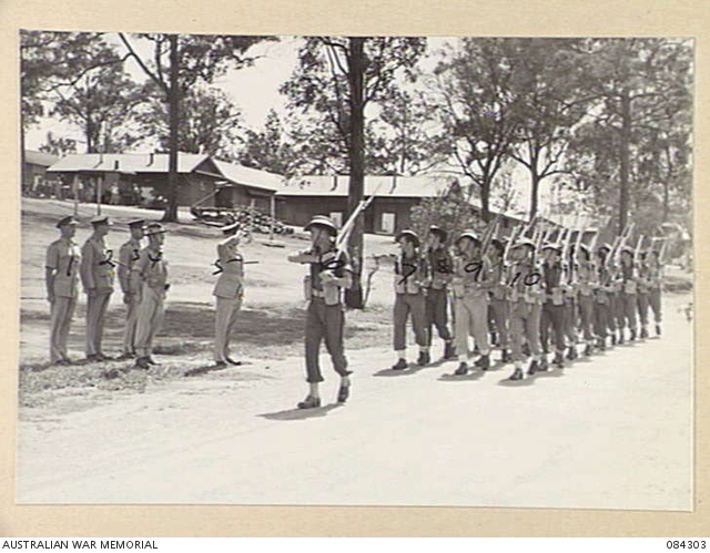 CHERMSIDE, QLD. 1944-12-02. A SECTION OF NO 1 PLATOON, 14 WORKS COMPANY ...