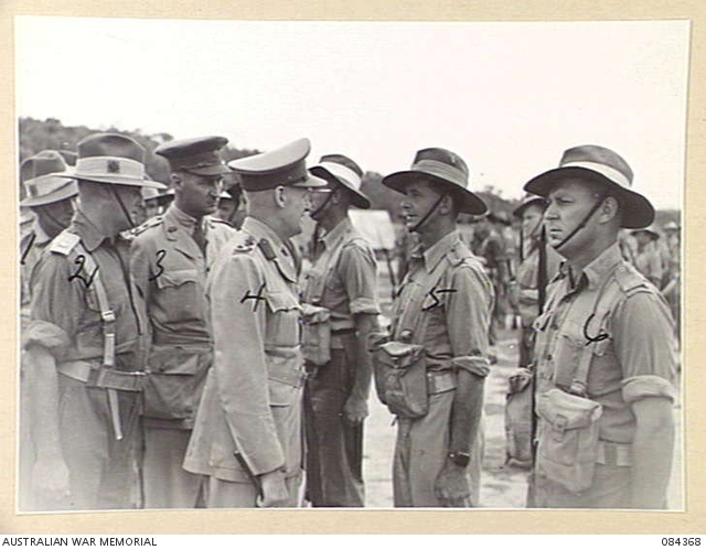TOORBUL POINT, QUEENSLAND. 1944-12-19. BRIGADIER H WRIGLEY, COMMANDER 1 ...