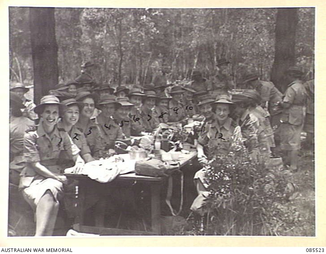 STRATHPINE AREA, QLD. 1945-01-15. AUSTRALIAN ARMY NURSING SERVICE ...