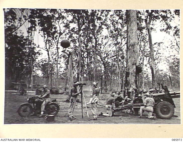 RAVENSHOE AREA, QLD. 1945-01-26. GUNNER D K ARNOLD, DISPATCH RIDER, (1 ...