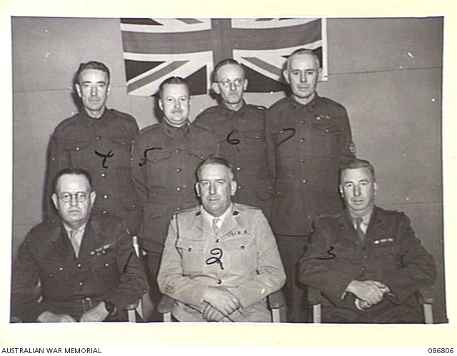 PRAHRAN, MELBOURNE, VIC. 1945-02-23. MESS COMMITTEE MEMBERS DURING THE ...